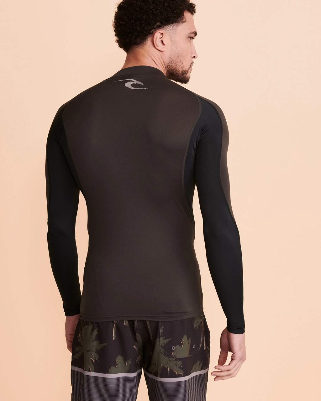 Rip Curl Wave Long Sleeve Rashguard Black Charcoal Bikini Village